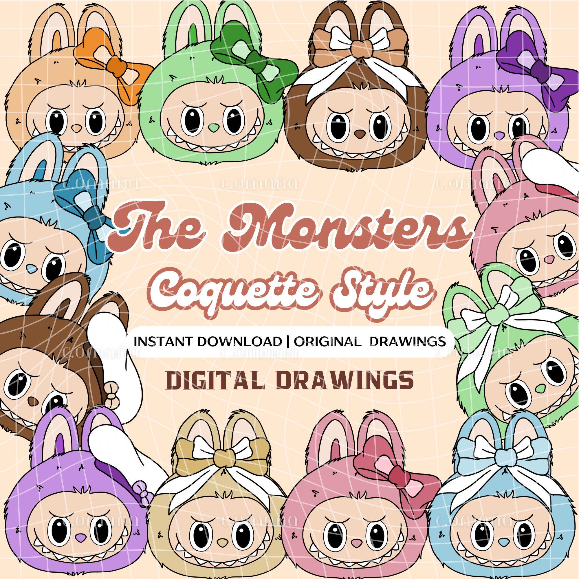 Pack of 42 Labubu PNG, Bundle of Labubu Vector Digital File for Cricut ...