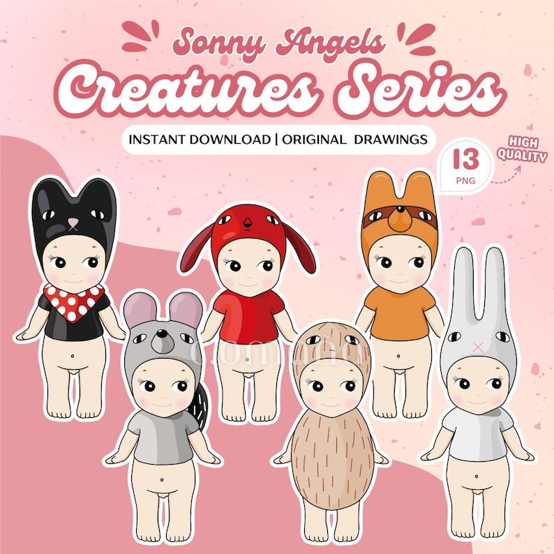 Sonny Angel Creatures Series, Sonny Angel PNG, Kawaii Sonny Angels ...