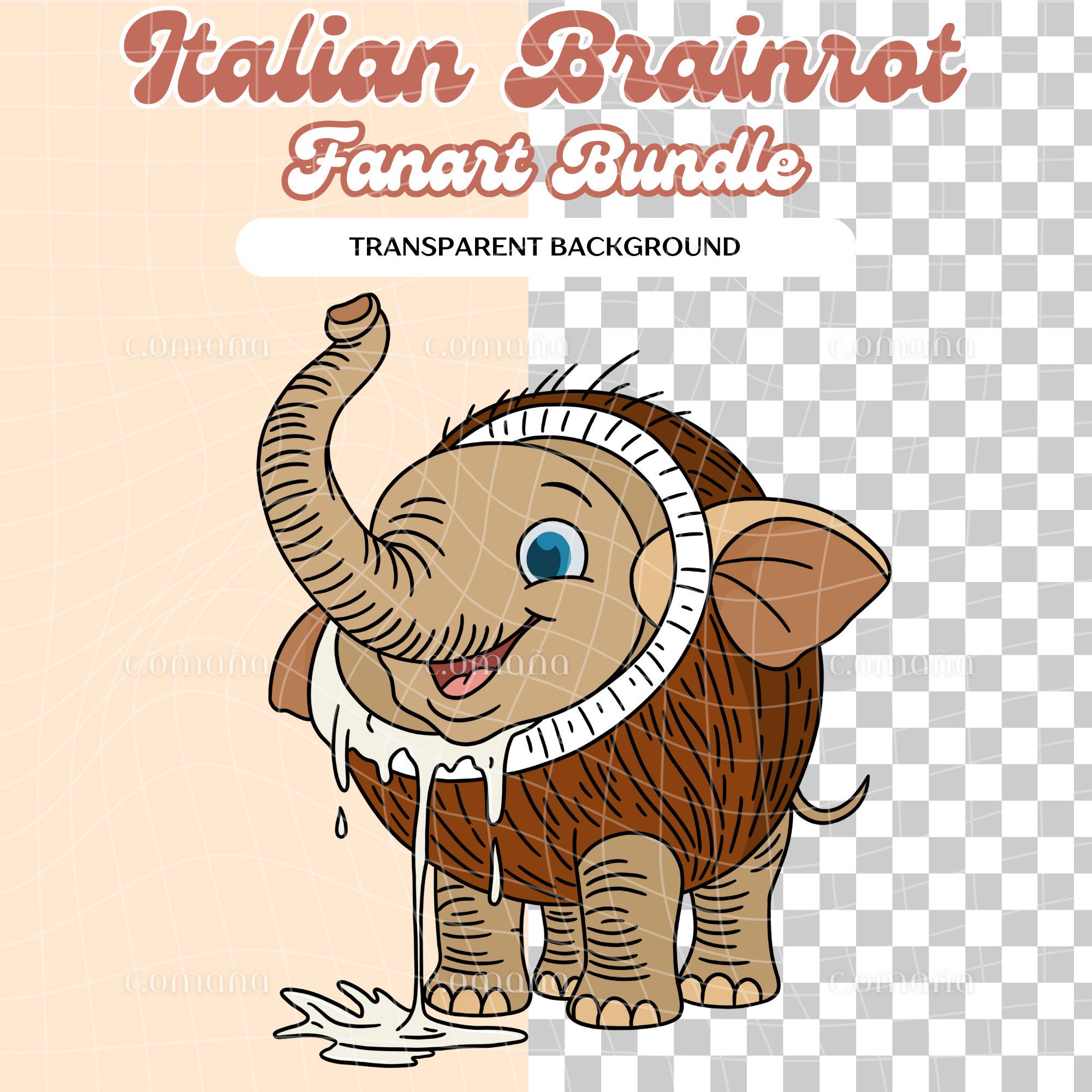 Italian Brainrot Clipart 20 PNG Bundle, Fanart, Tung Tung Tung Sahur ...