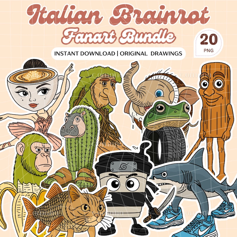 Italian Brainrot - Etsy