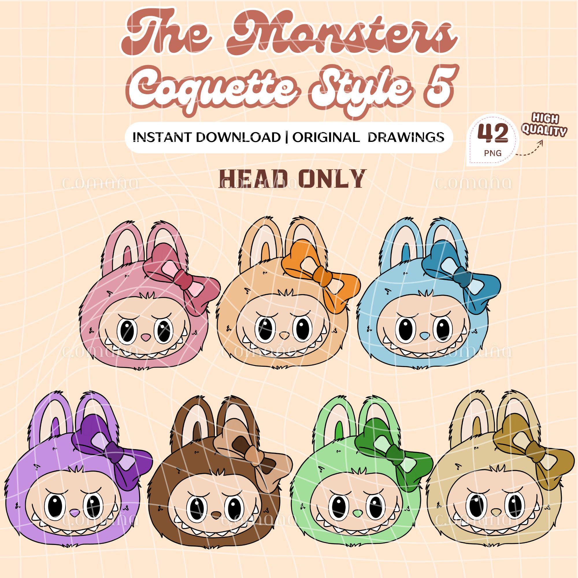 Pack of 42 Labubu PNG, Bundle of Labubu Vector Digital File for Cricut ...