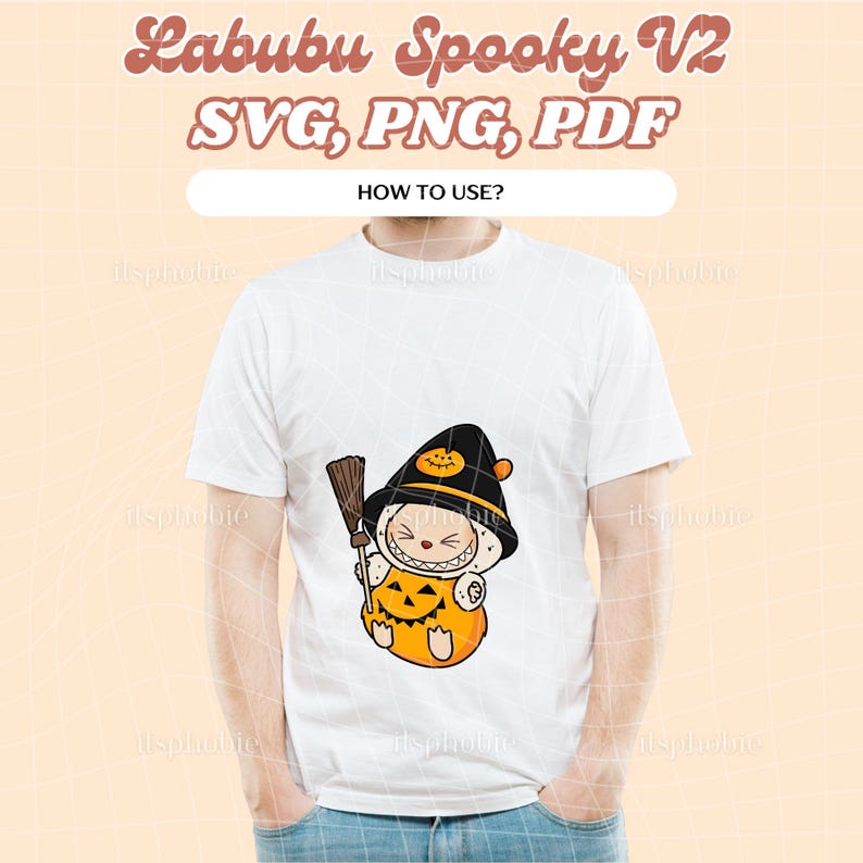 Labubu Halloween Clipart PNG SVG Bundle, the Wicked Spooky Monster ...