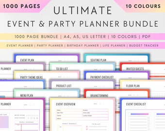 Party Planner Printable Party Planner Party Planner Bundle - Etsy