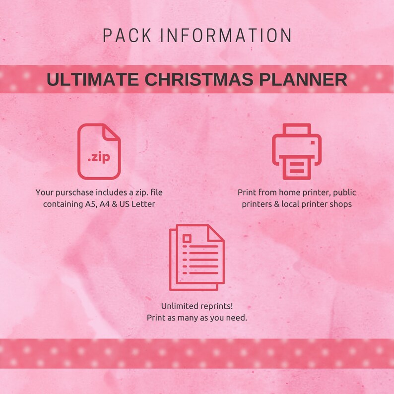 Printable Christmas Planner & Gift Budget Organizer, Complete Xmas ...