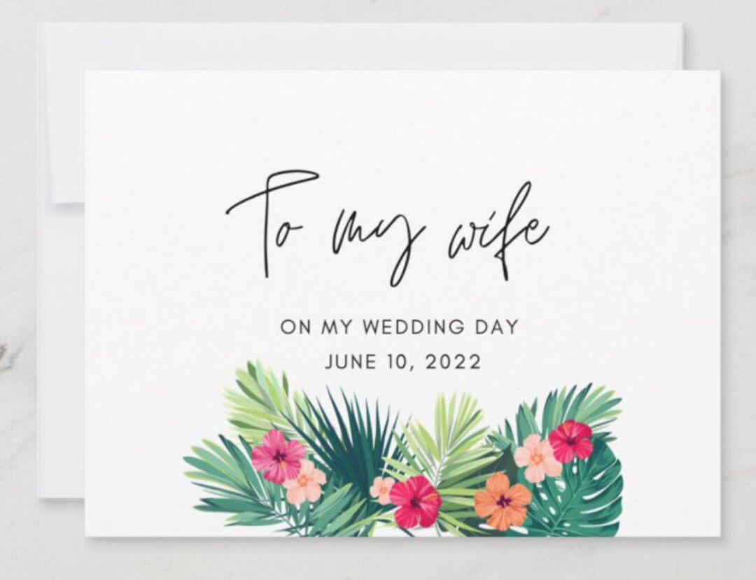 Wedding Day Cards Editable Template - Etsy