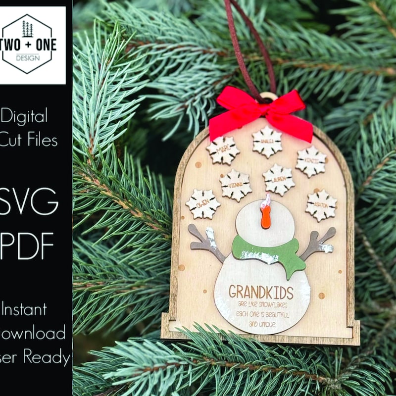 Grandma Ornament Svg File - Etsy