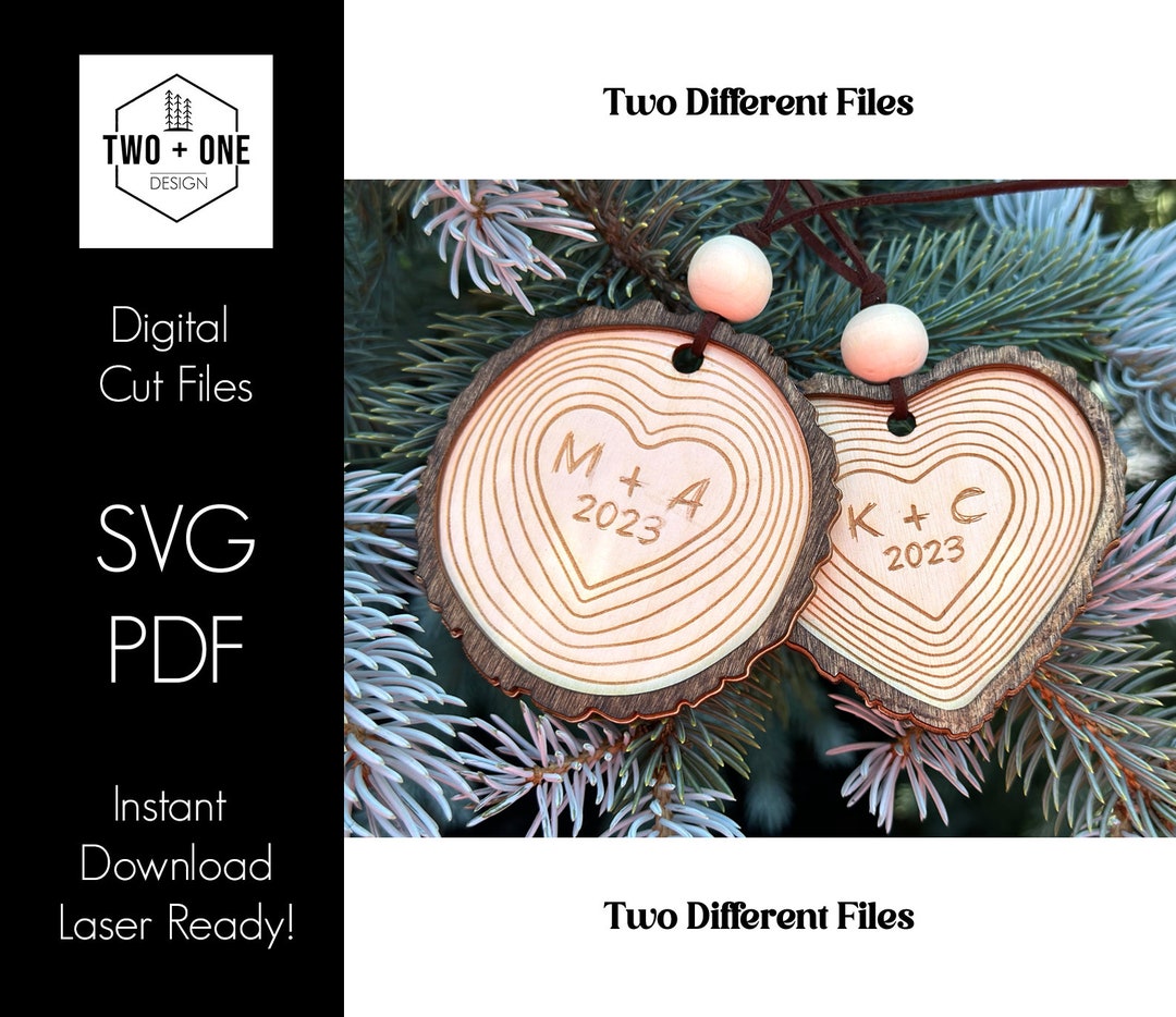Love Wood Slice Ornament | Laser File | SVG - Etsy