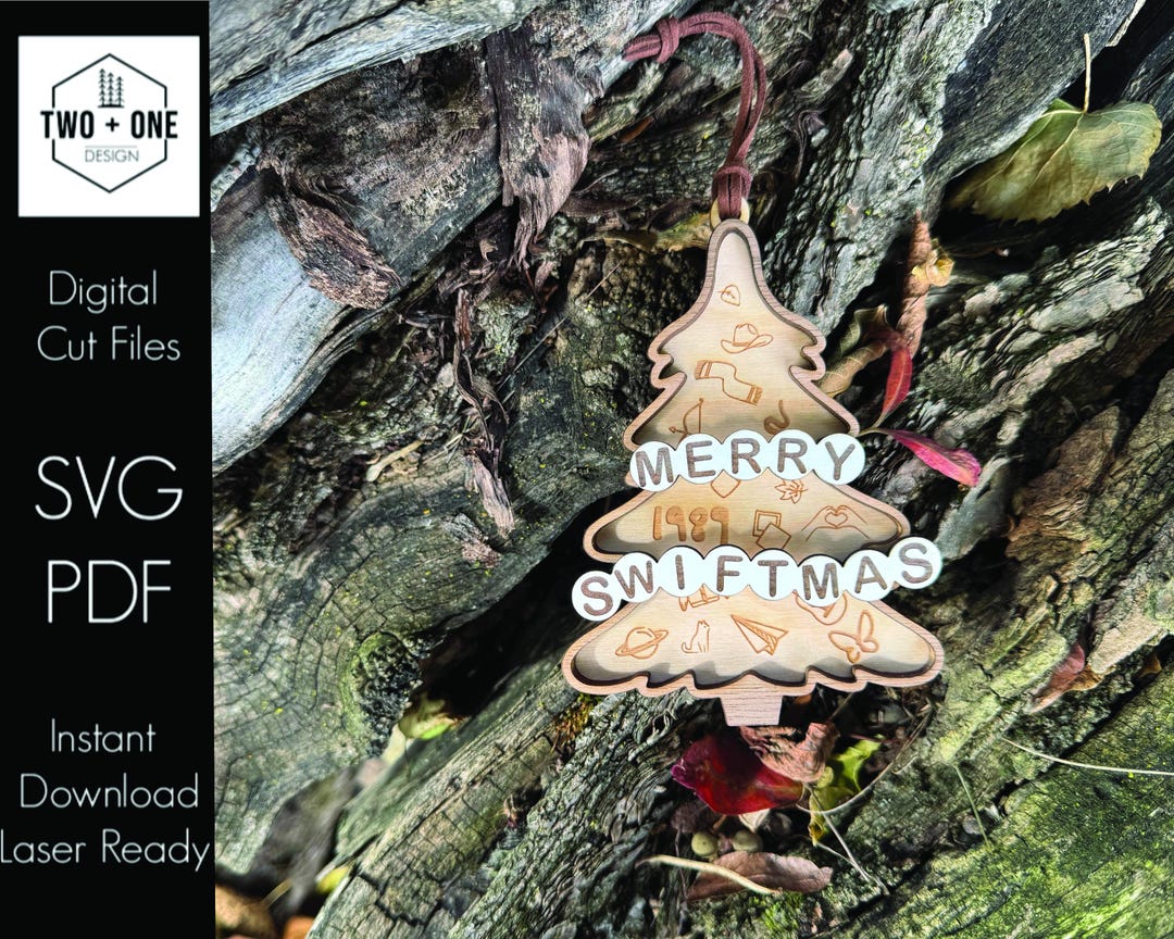 Merry Swiftmas Tree Ornament | Laser File | SVG - Etsy