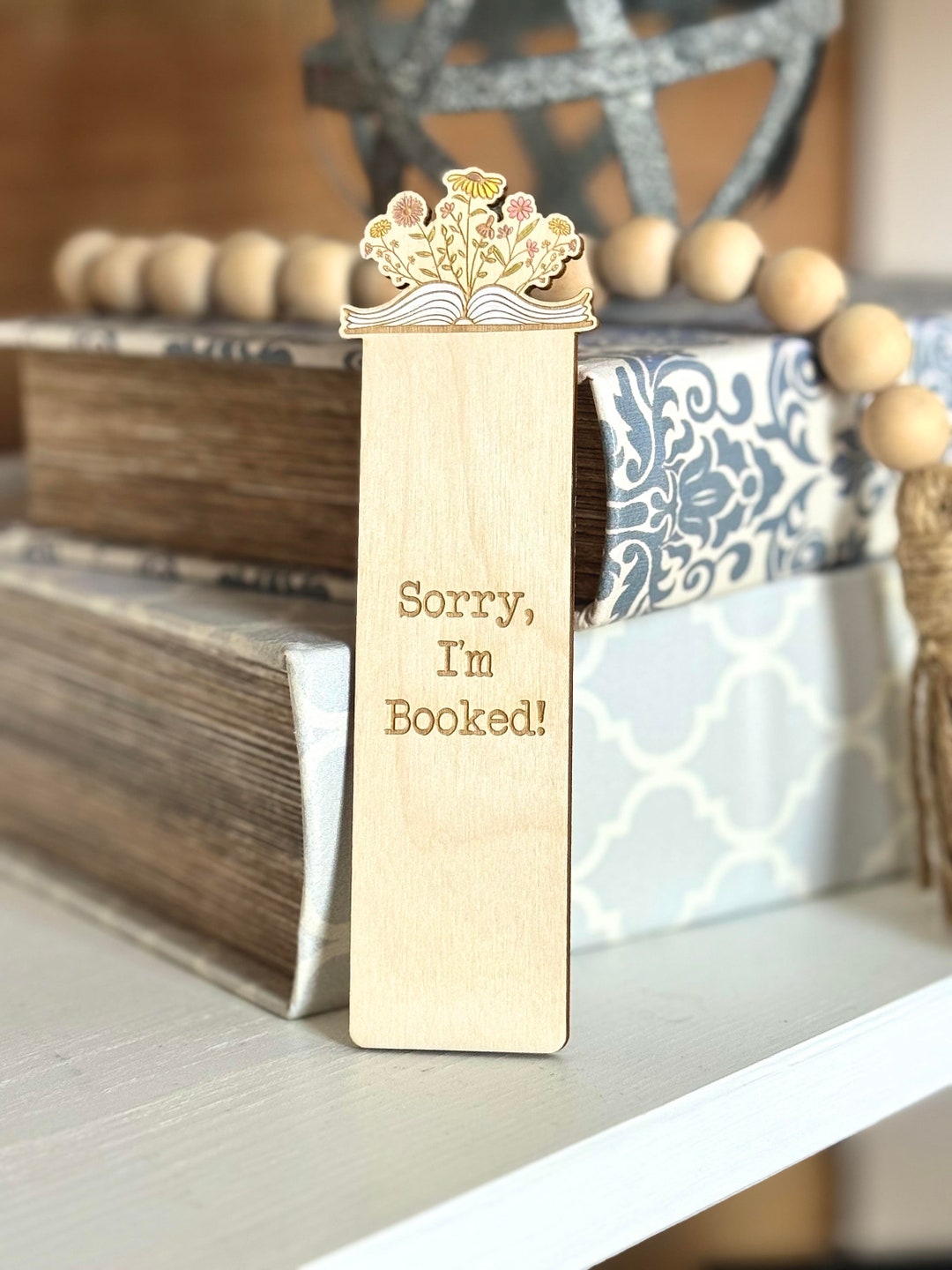Sorry, I'm Booked! Bookmark SVG File - Etsy
