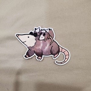 POSSUM Stickers | Waterproof Holographic Stickers, Possum Sticker ...