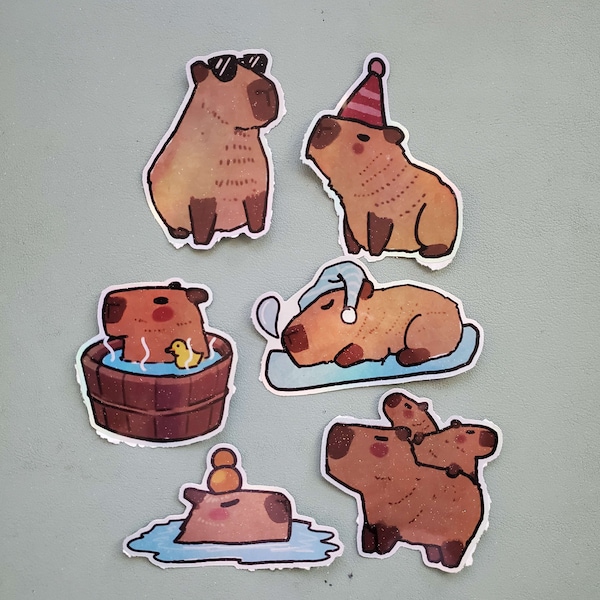Capybara Stickers - Etsy