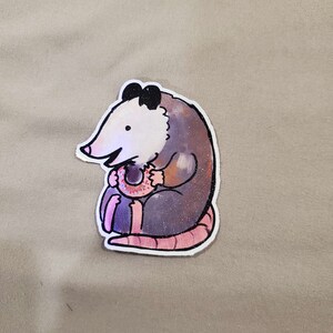 POSSUM Stickers | Waterproof Holographic Stickers, Possum Sticker ...