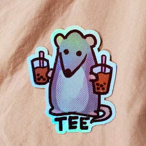 RAT Stickers 2 | Waterproof Holographic Stickers, Rat Sticker, Derpy ...