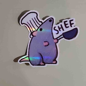 RAT Stickers | Waterproof Holographic Stickers, Rat Sticker, Derpy ...