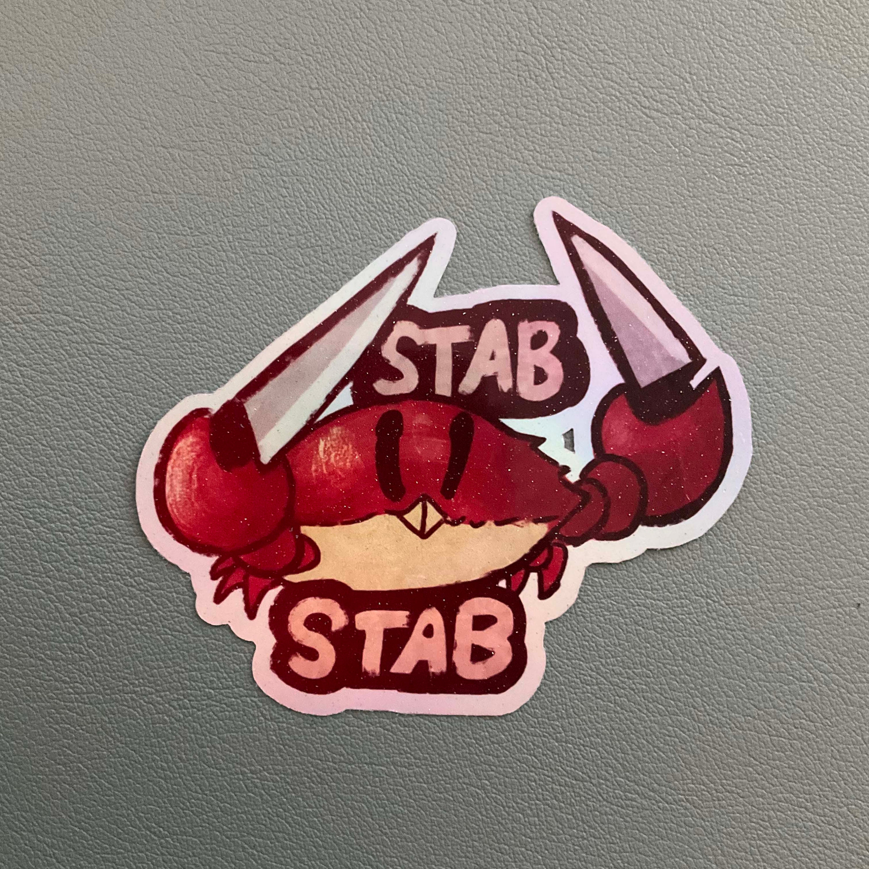 Cute and Violent Holographic Waterproof Stickers Axolotl - Etsy