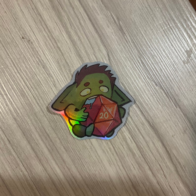 Goblin Stickers Waterproof Holographic Sticker Gobbo - Etsy