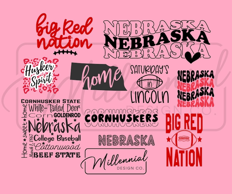The Nebraska Bundle | Cornhuskers | Decal | PNG | Cricut Cut File ...