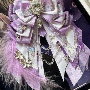 Custom K-pop Lightstick Bow |light Stick Decorative Bow Gemstone Hand ...