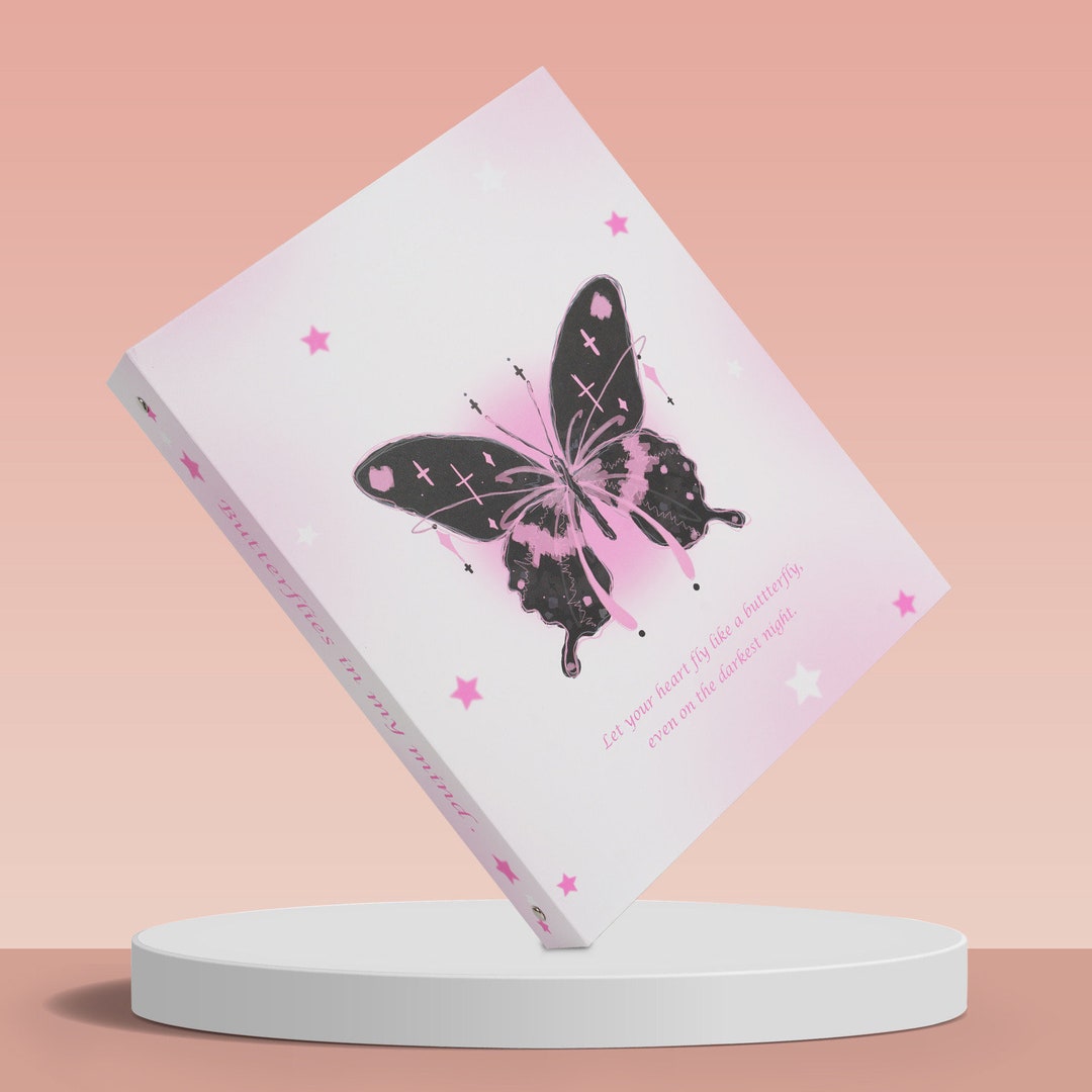 A4 Butterfly Binder| Composition Hardcover Binder| Kpop Photocard ...