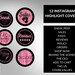 Pink Diamond Instagram Highlight Covers Template IG Icons - Etsy