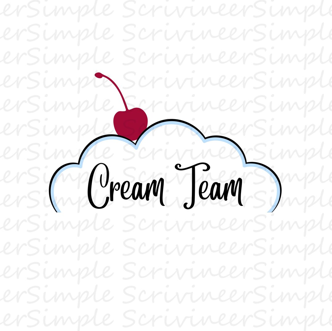 Cream Team Whipped Cream With Cherry For Printing Etsy cream-team-whipped-cream-with-cherry-for-printing-etsy
