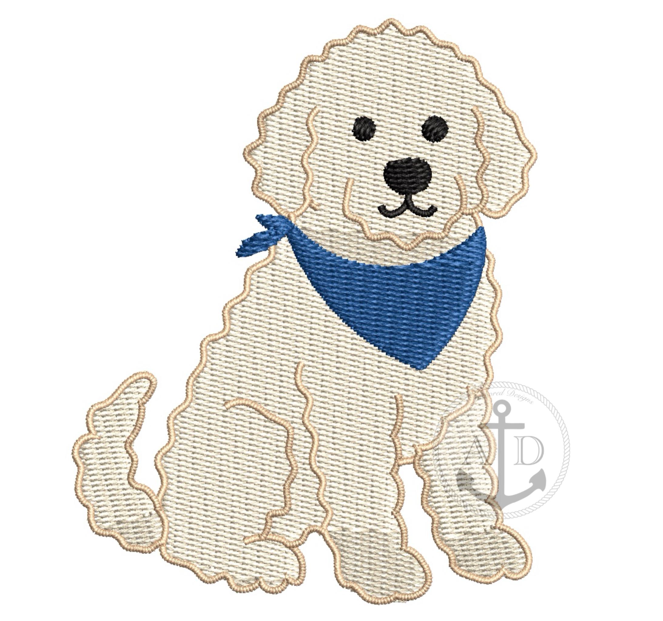 Goldendoodle Dog Embroidery Design, 4x4 (digital File) - Etsy