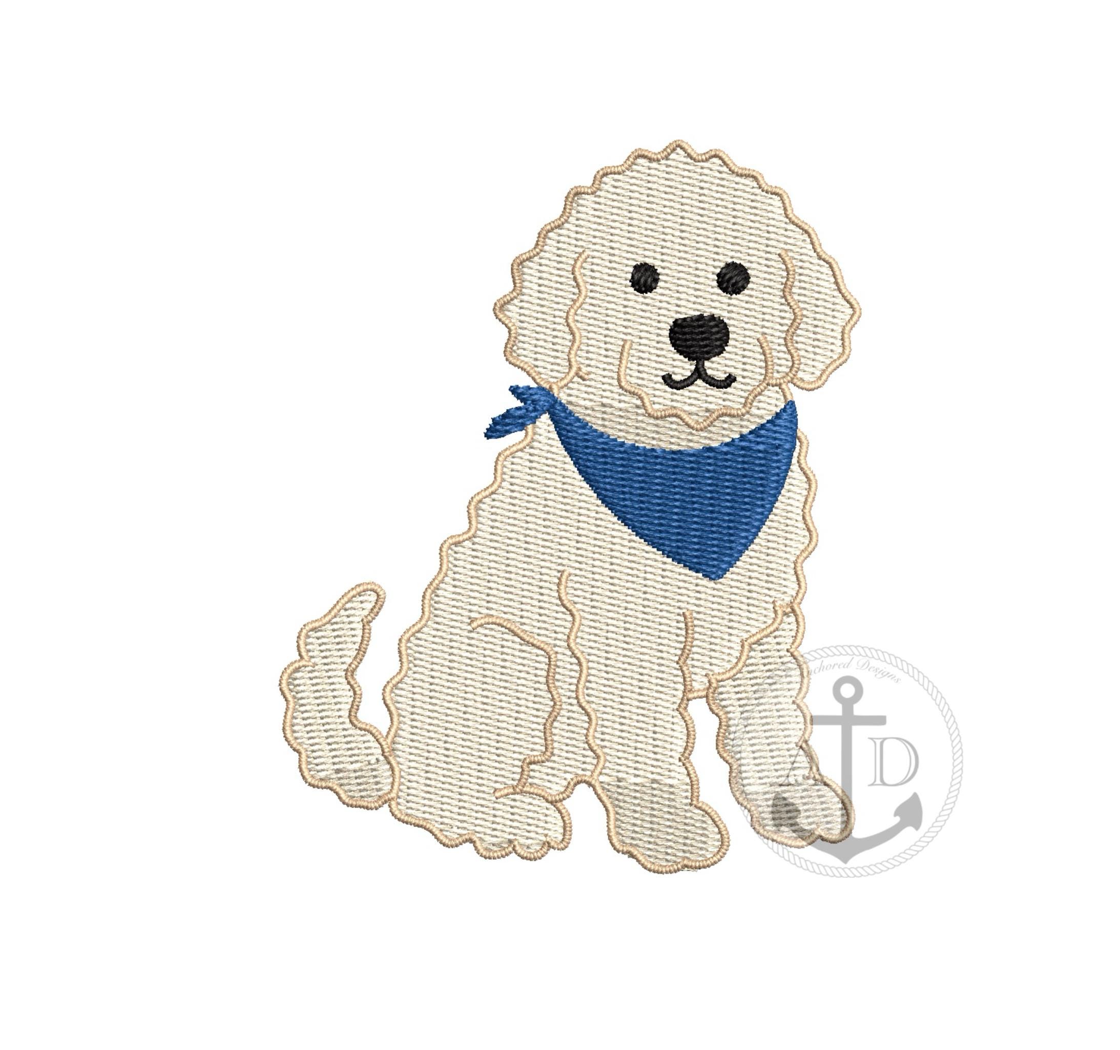 Goldendoodle Dog Embroidery Design, 4x4 (digital File) - Etsy