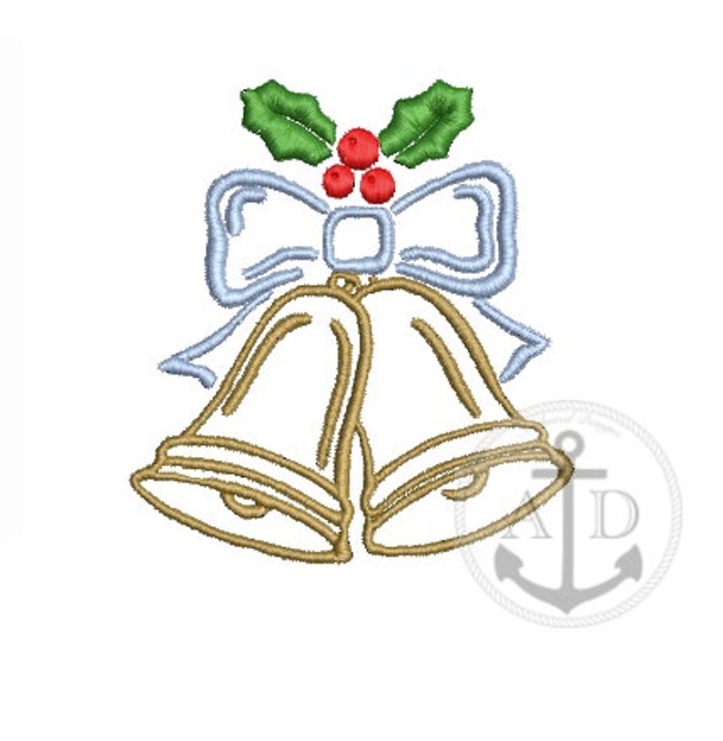 Mini 4x4 and 5x7 Christmas Bell Single and Trio, Christmas Bell ...