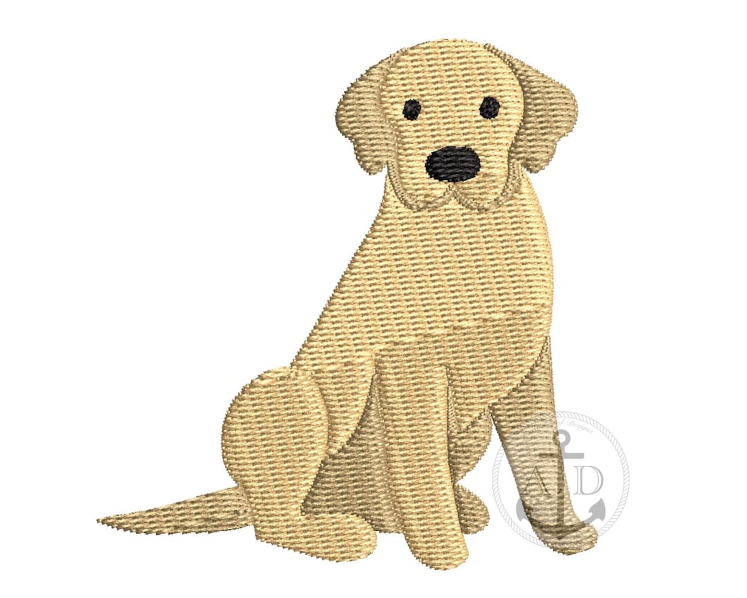 Labrador Dog Embroidery Design: 4x4 Medium File (digital Download) - Etsy
