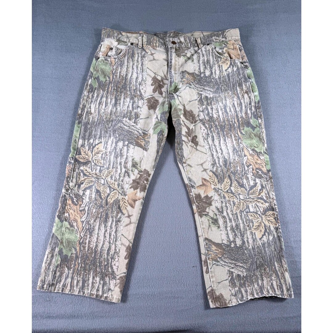 Vintage Duxbak Realtree Camo Pants Mens 40x36 Hunting Jeans Straight ...