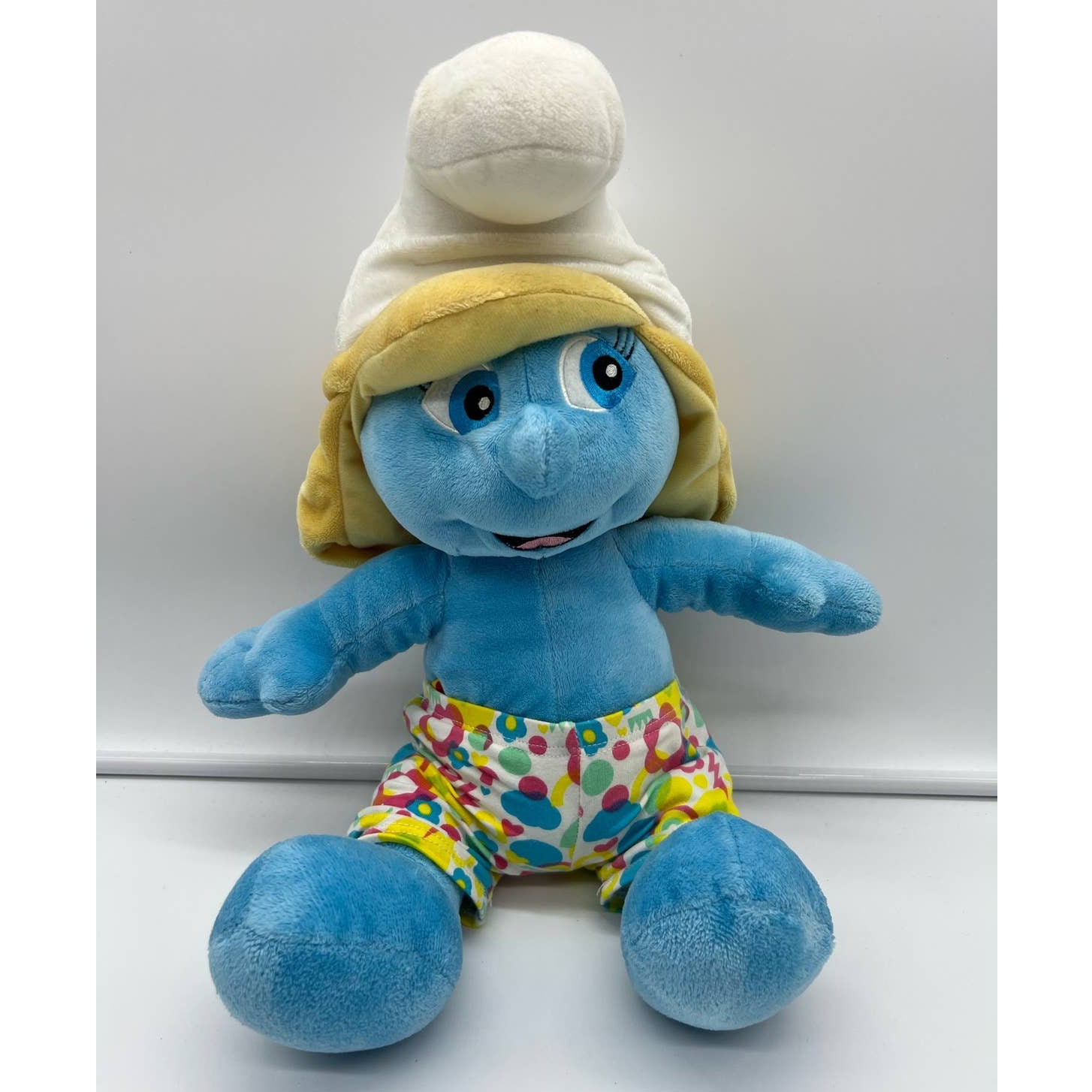 2011 Build A Bear Smurfette the Smurfs Stuffed Animal Plush Blue White ...