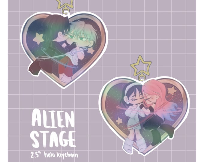Alien Stage Keychains | Mizisua & Ivantill - Etsy