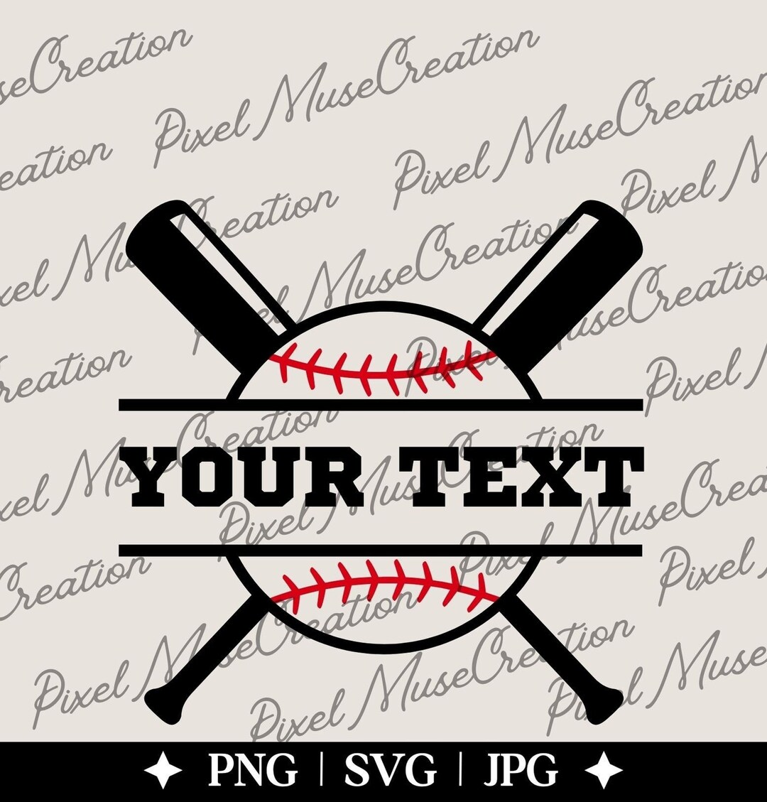 Custom Baseball SVG, Baseball Name SVG, Printable Baseball PNG ...