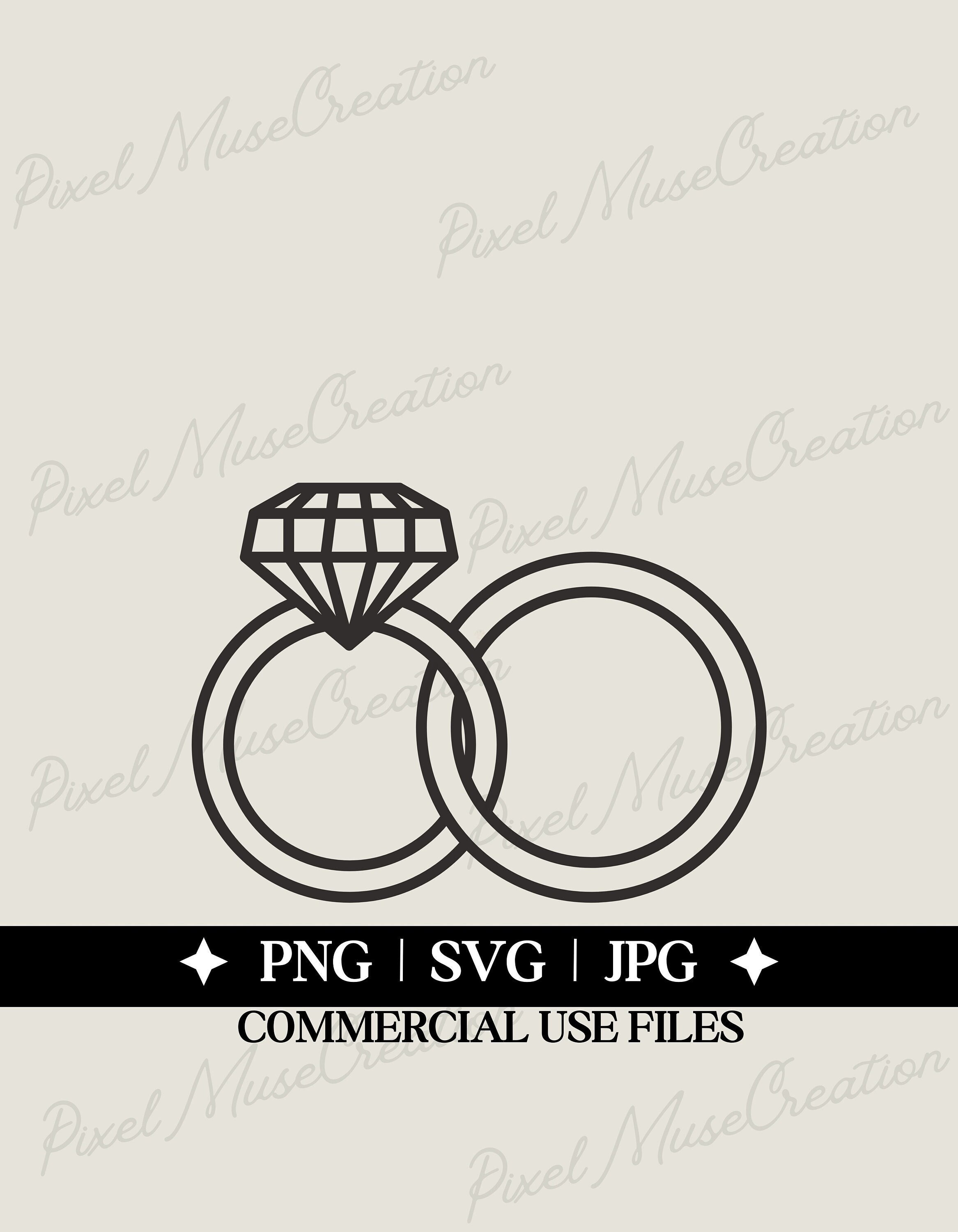 Diamond Ring Svg Engagement Png Wedding Ring Svg Diamond Ring