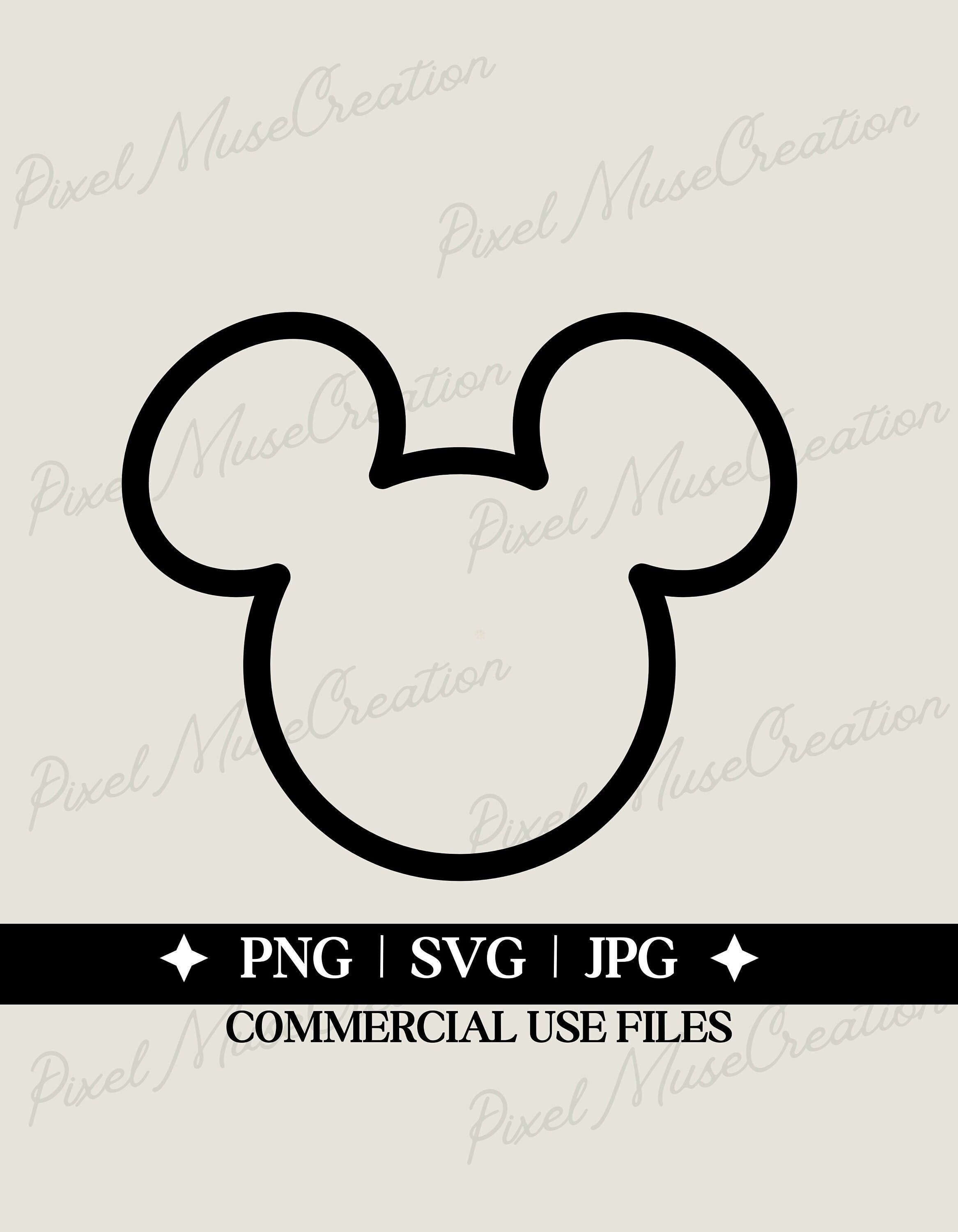 Mouse Design, Mickey Shape Svg, Mouse Ears Png, Easy Cutout, Vector ...