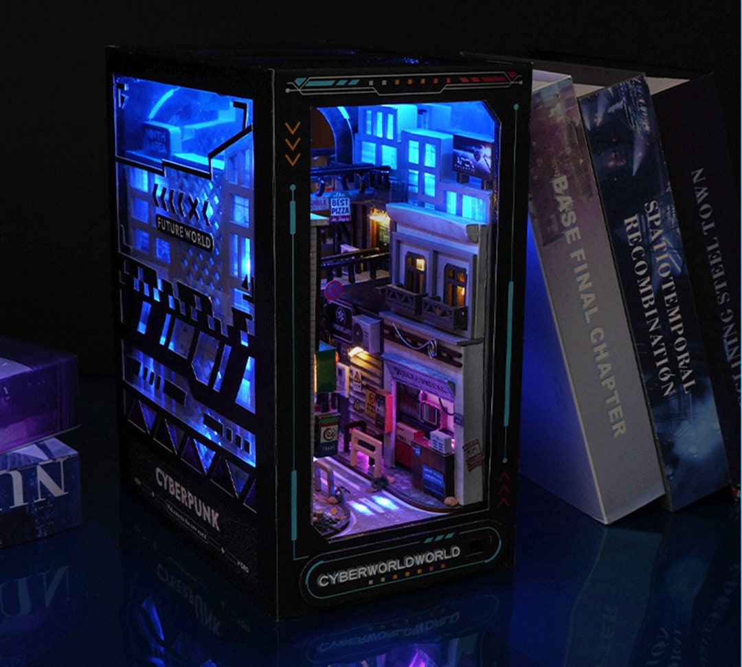 Cyberpunk DIY Book Nook Kit Creative Desktop Ornaments - Etsy Australia