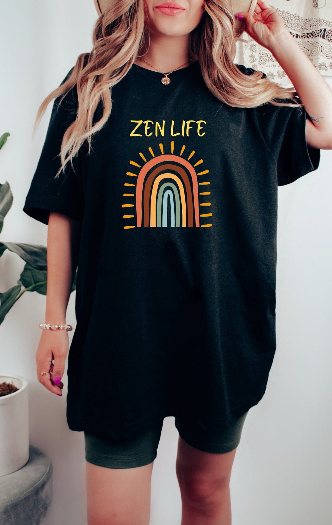 Zen Life Comfort Colors Tee Yoga Crewneck, Spiritual Gift, Zen Clothing ...