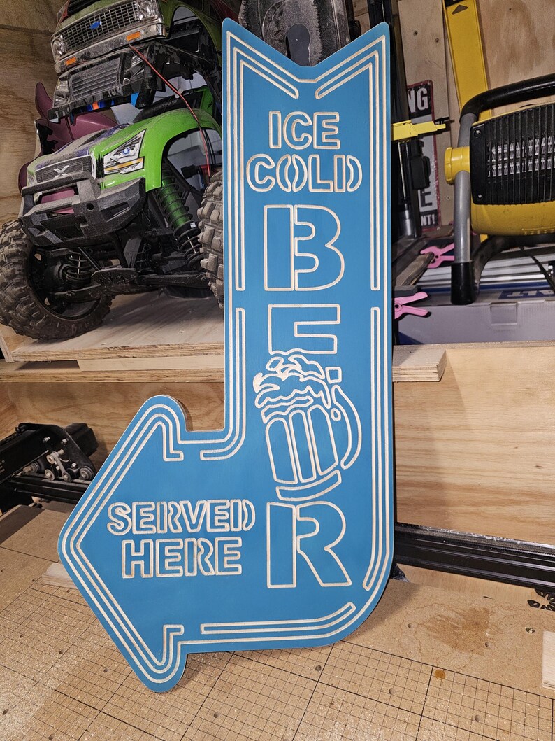 Man Cave Beer Signs - Etsy