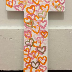 Preppy Heart Letters - Etsy
