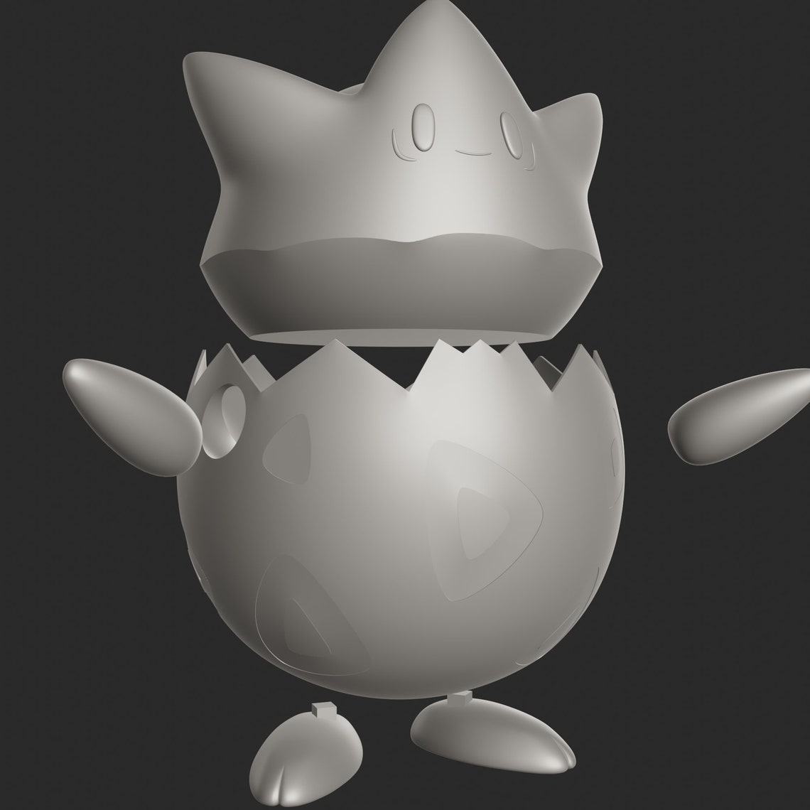 Togepi 3D Print STL Files - Etsy
