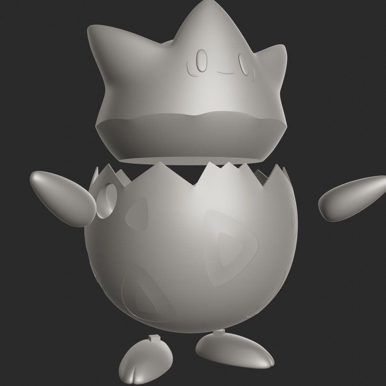 Togepi 3D Print STL Files - Etsy