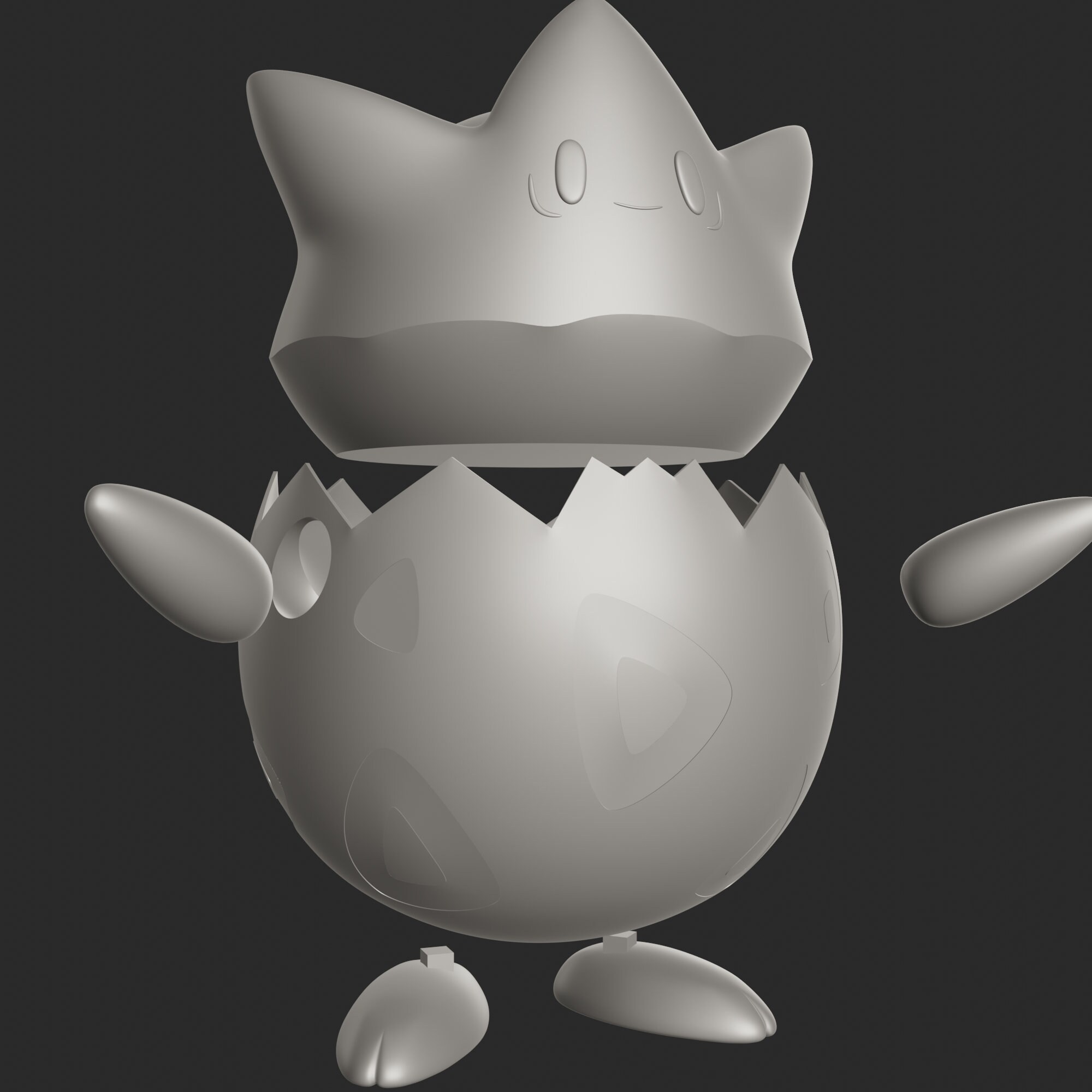 Togepi 3D Print STL Files - Etsy