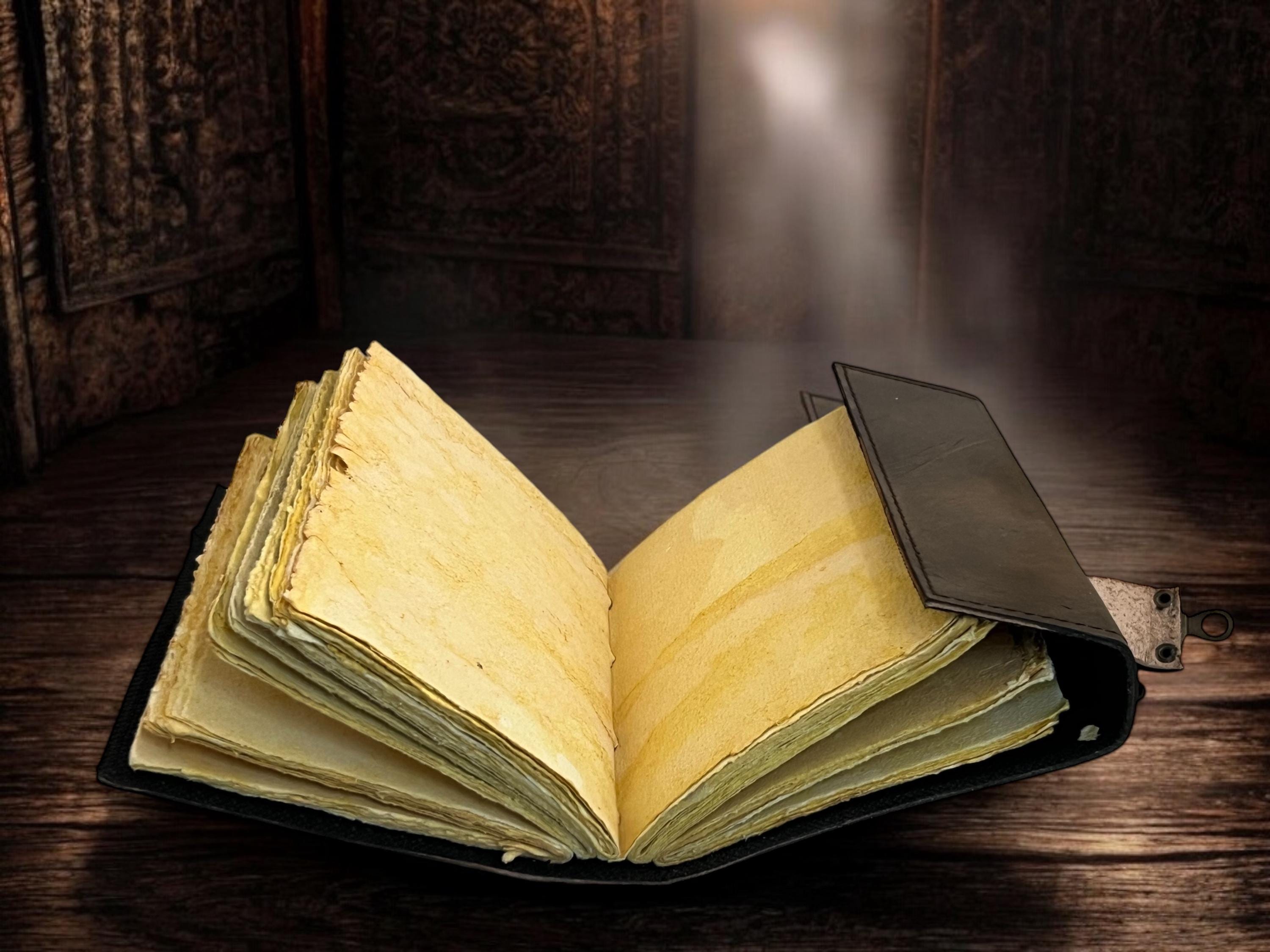 Doors of Durin Leather Notebook: Tolkien Lord of the Rings Handmade ...