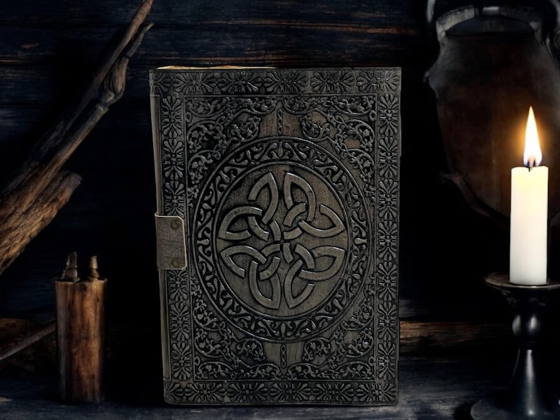 Doors of Durin Leather Notebook: Tolkien Lord of the Rings Handmade ...