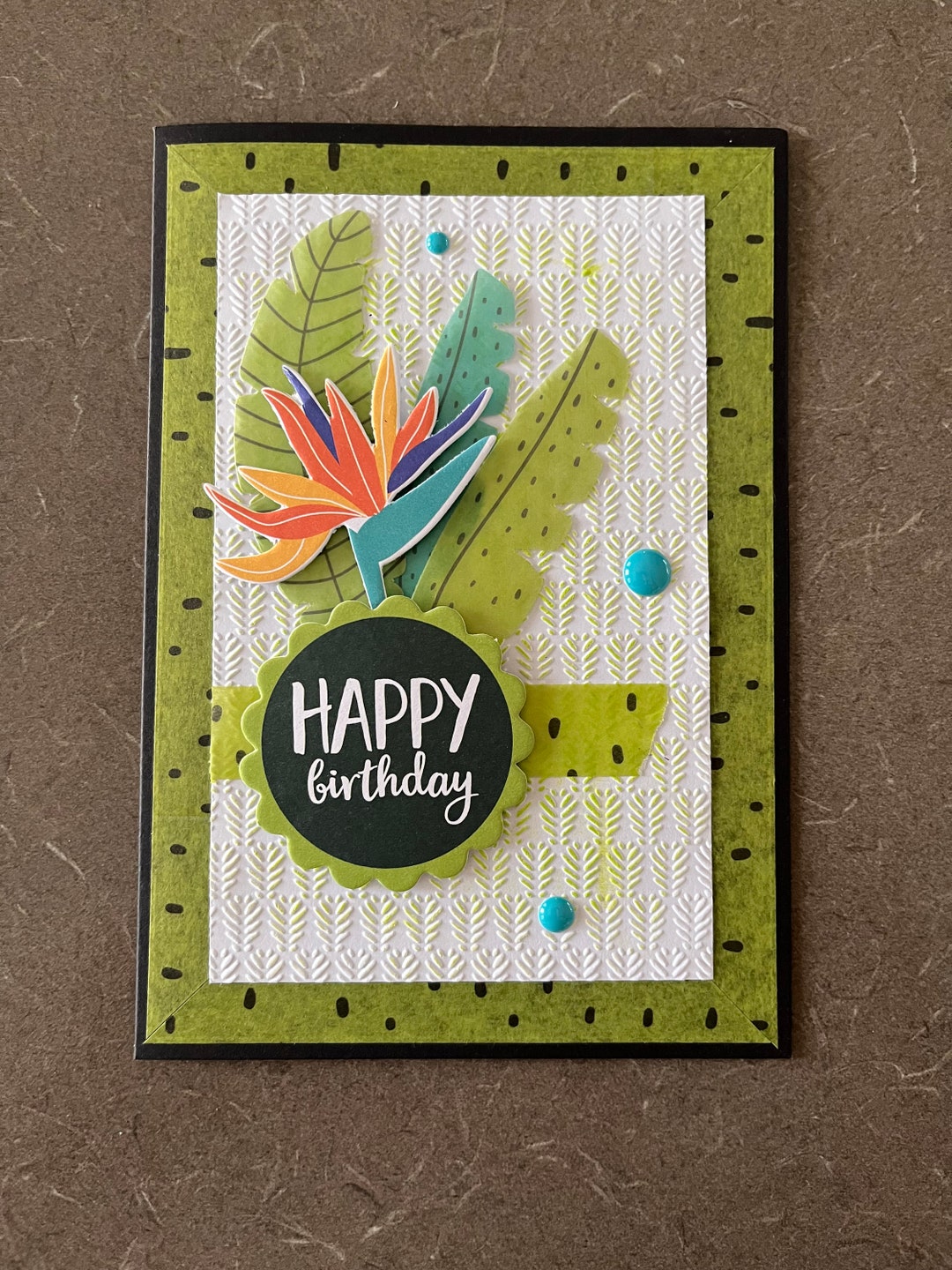 Tropical Birthday Card - Etsy