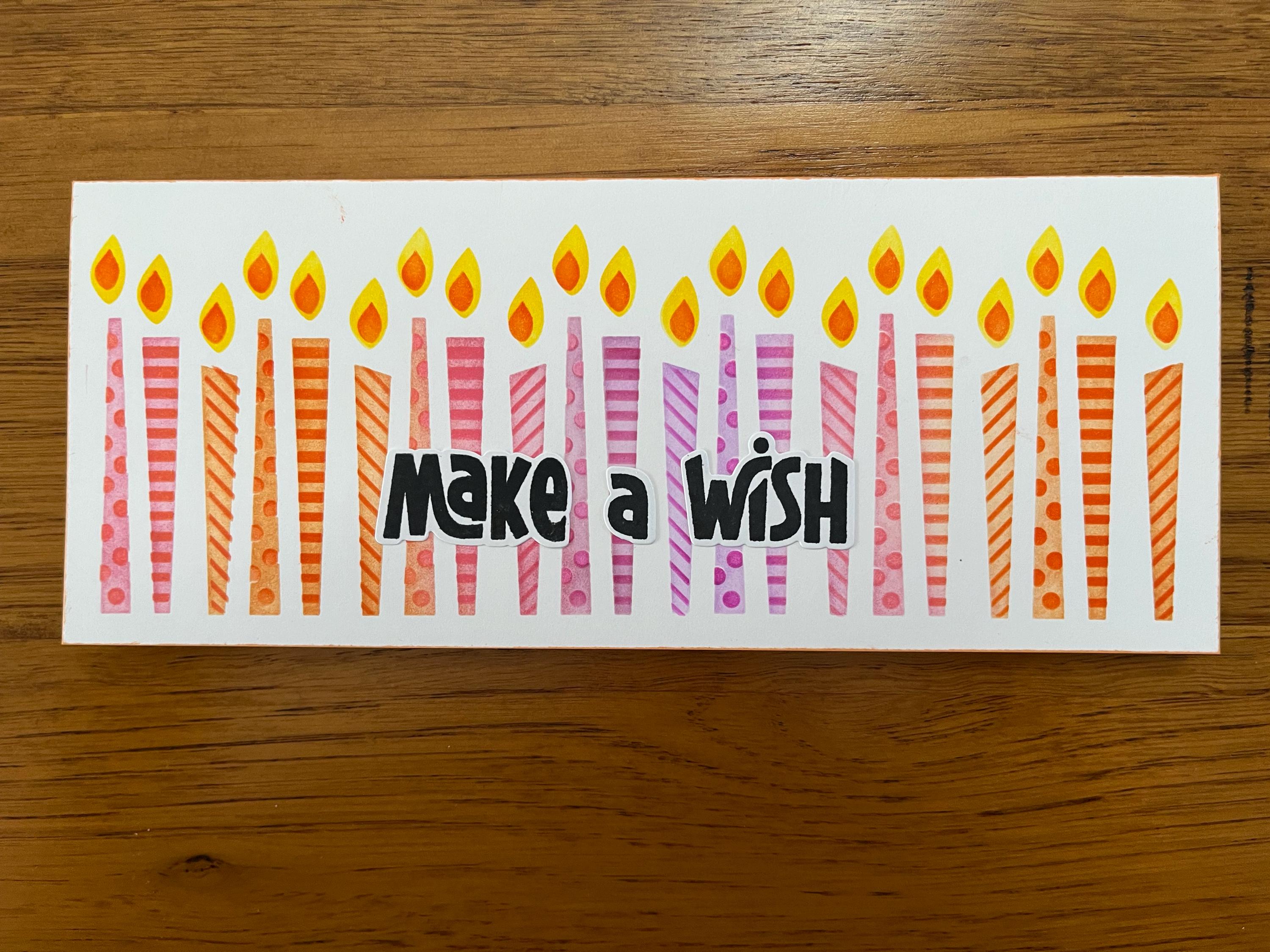Handmade Candle Birthday Card - Etsy
