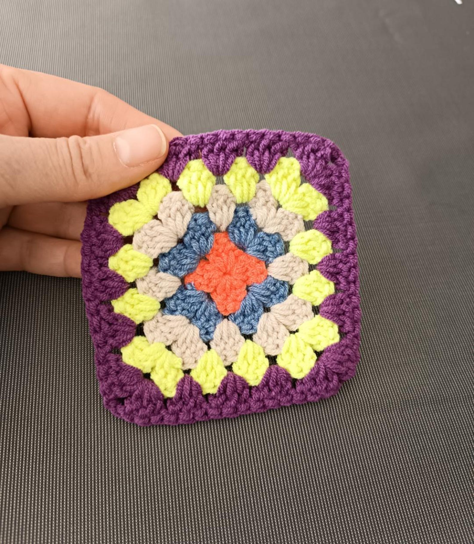 100 Pieces Granny Squares Finished Hand Crochet,diy Crochet Projects ...
