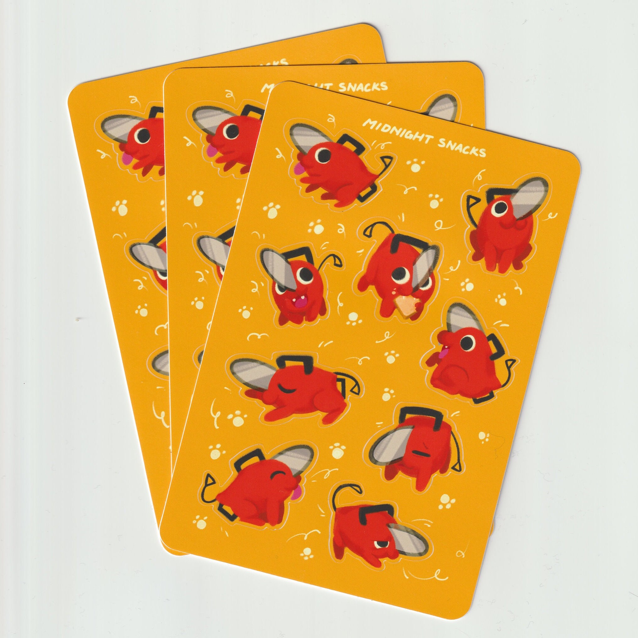 Pochita Sticker Sheet - Etsy Canada