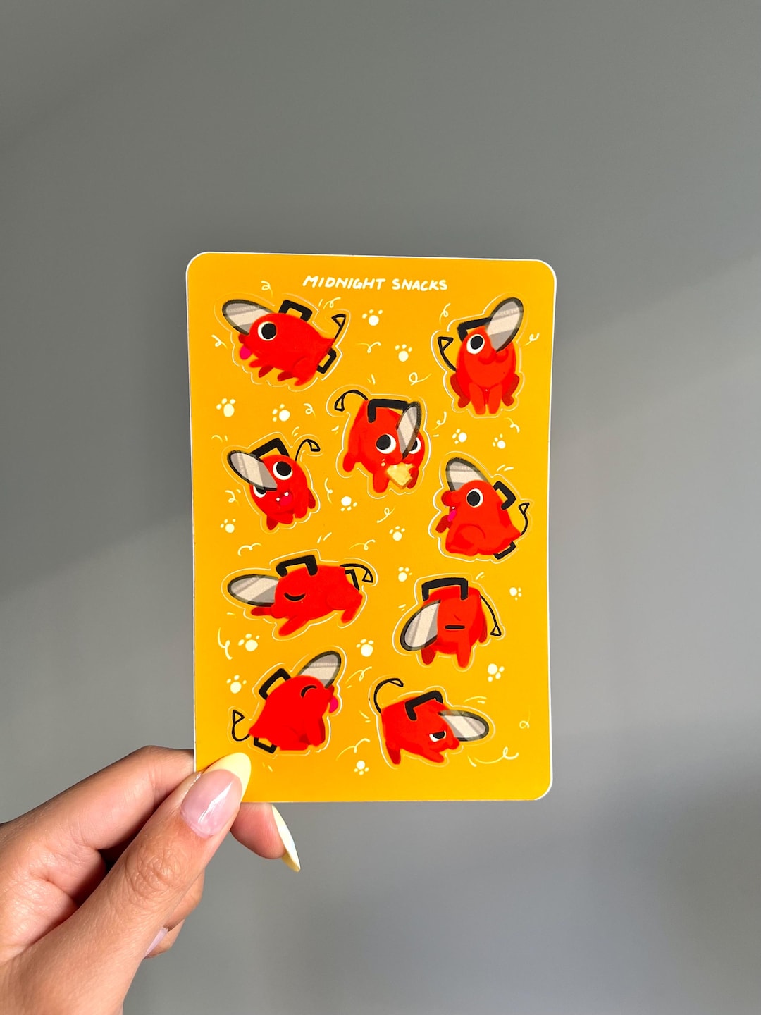 Pochita Sticker Sheet - Etsy
