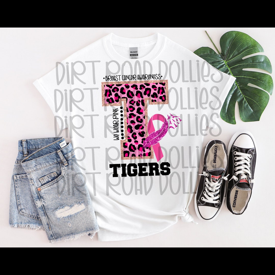 Tiger Breast Cancer Spirit Wear PNG - Etsy